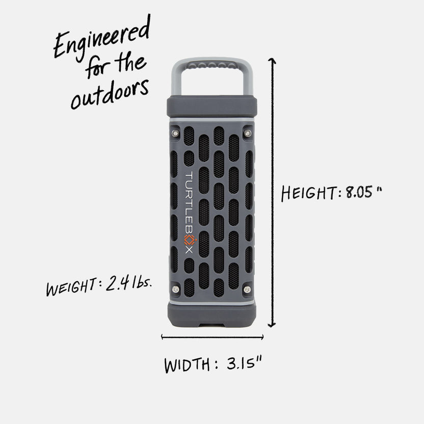The Turtlebox Ranger: LOUD! Outdoor Waterproof Bluetooth Speaker ...