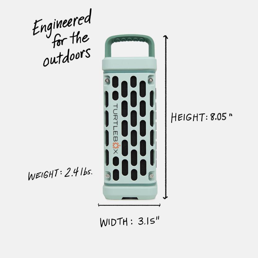 The Turtlebox Ranger: LOUD! Outdoor Waterproof Bluetooth Speaker ...