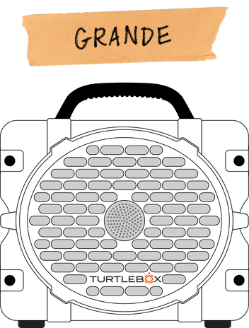 The Turtlebox Grande: LOUD! Outdoor Waterproof Bluetooth Speaker ...